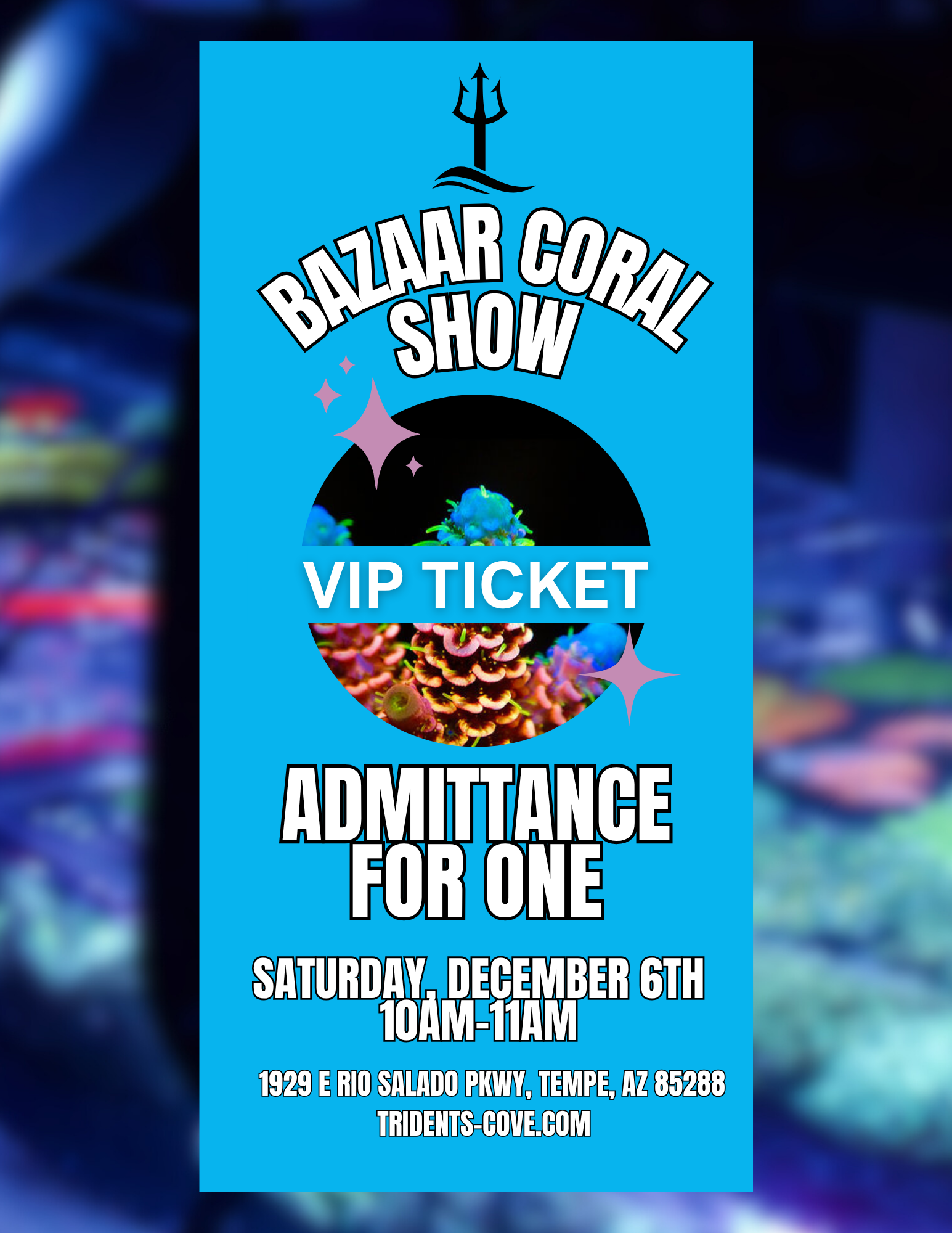 December 6th Bazaar Coral Show VIP Tickets – Trident's Cove